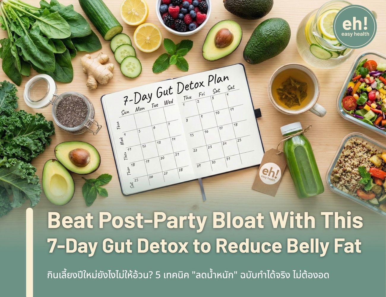 Beat Post Party Bloat With This 7Day Gut Detox to Reduce Fat | Easy Health